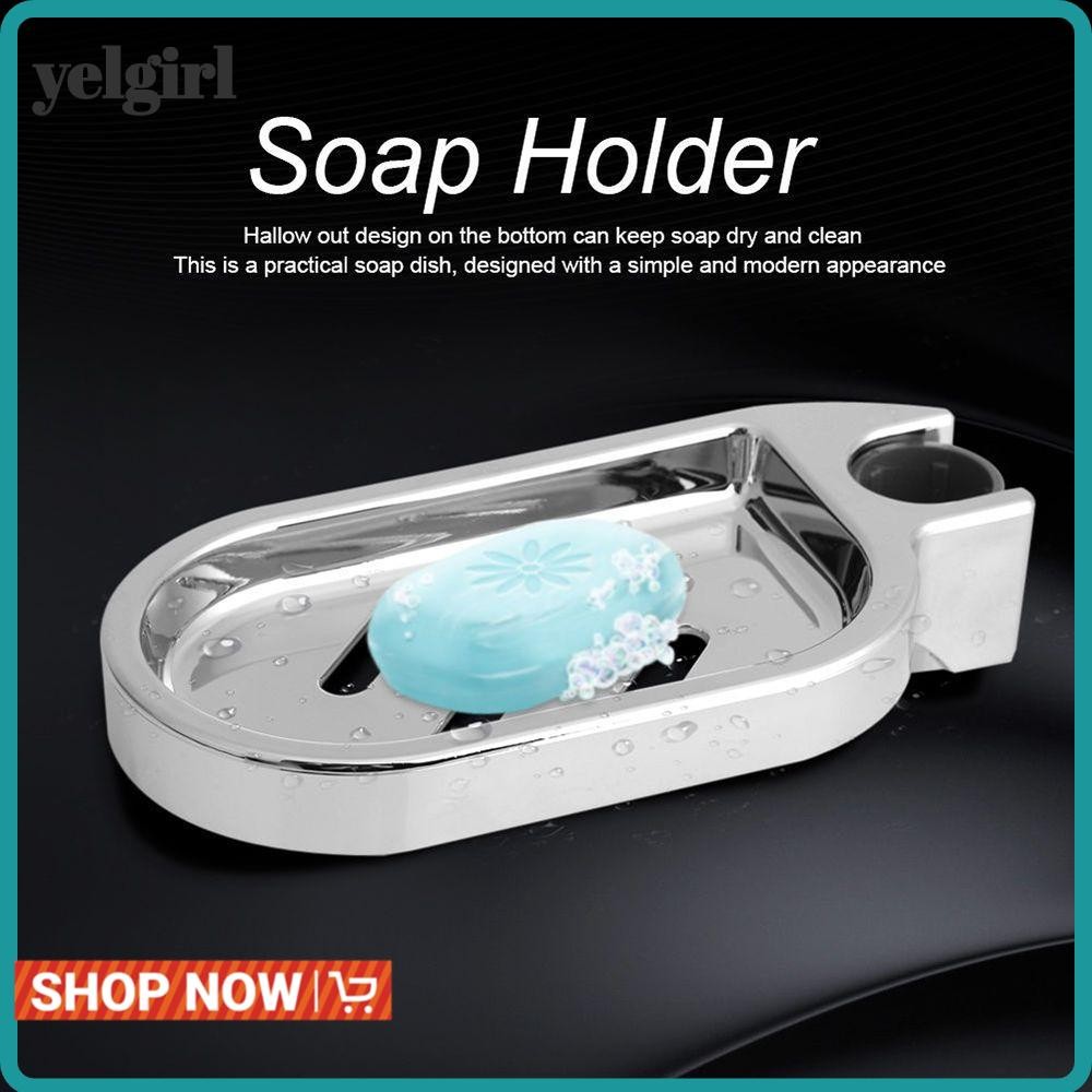 YELGIRL Gadget Soap Dishes Silver Adjustable Rail Slide Soap Holder For ...
