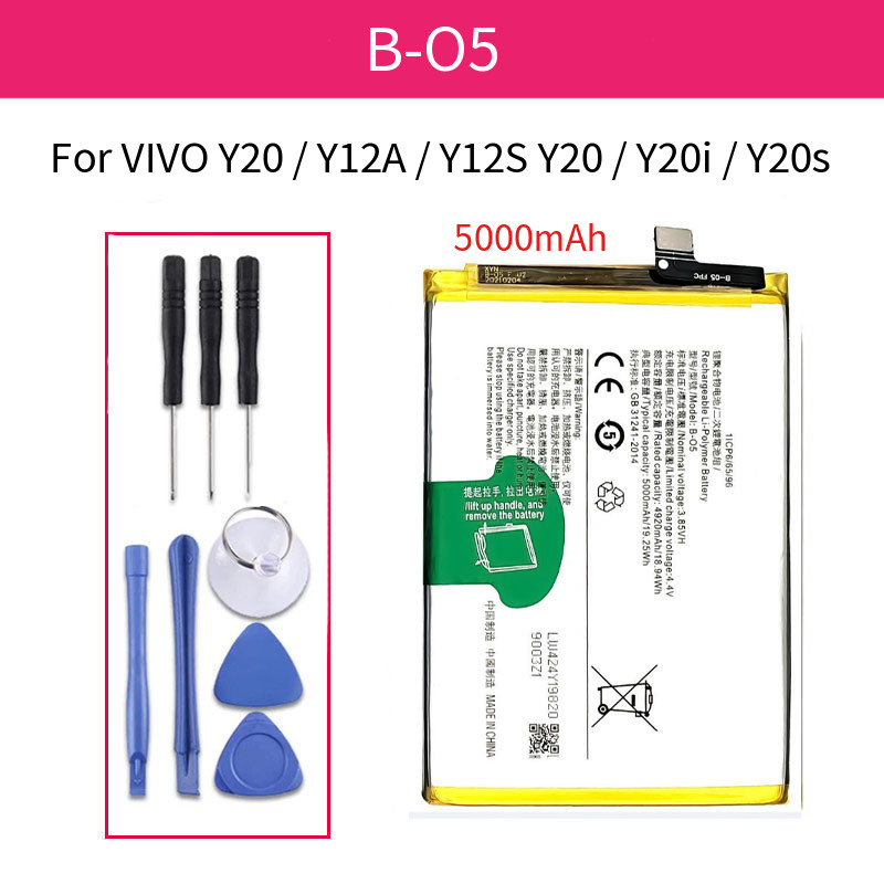 For Replacement B-O5 Built-in Battery 5000mah For VIVO Y20 Y20i Y20S ...