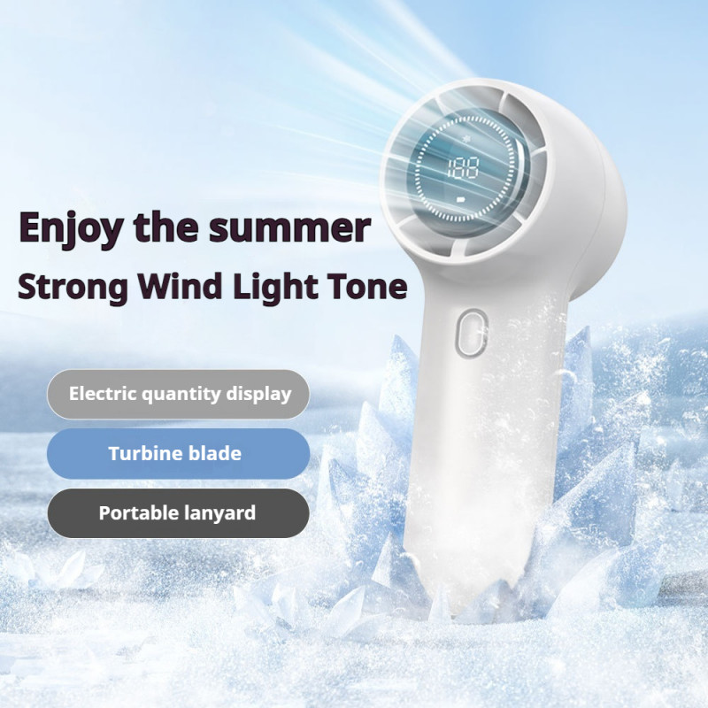 High Speed 100 Speed Handheld Fan Violent Turbo Outdoor Charging Mini ...
