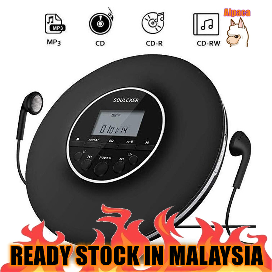 Portable Personal CD Player Built-in Discman Player Stereo with ...