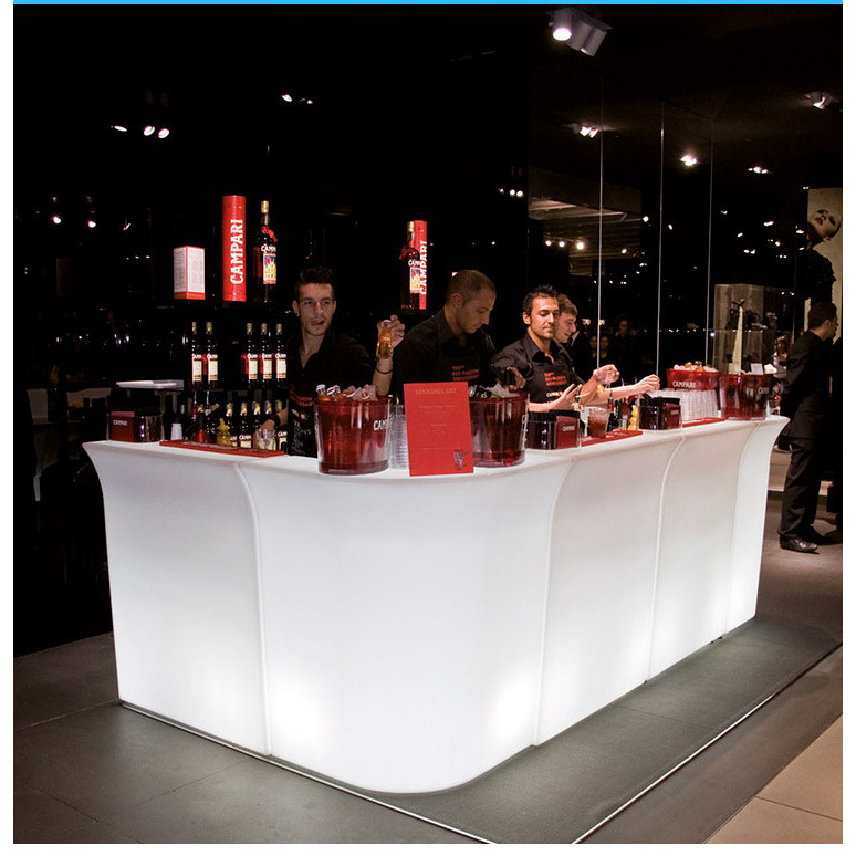 Outdoor Light-Up Bar Counter KTV Club Reception Desk Leisure Gathering ...