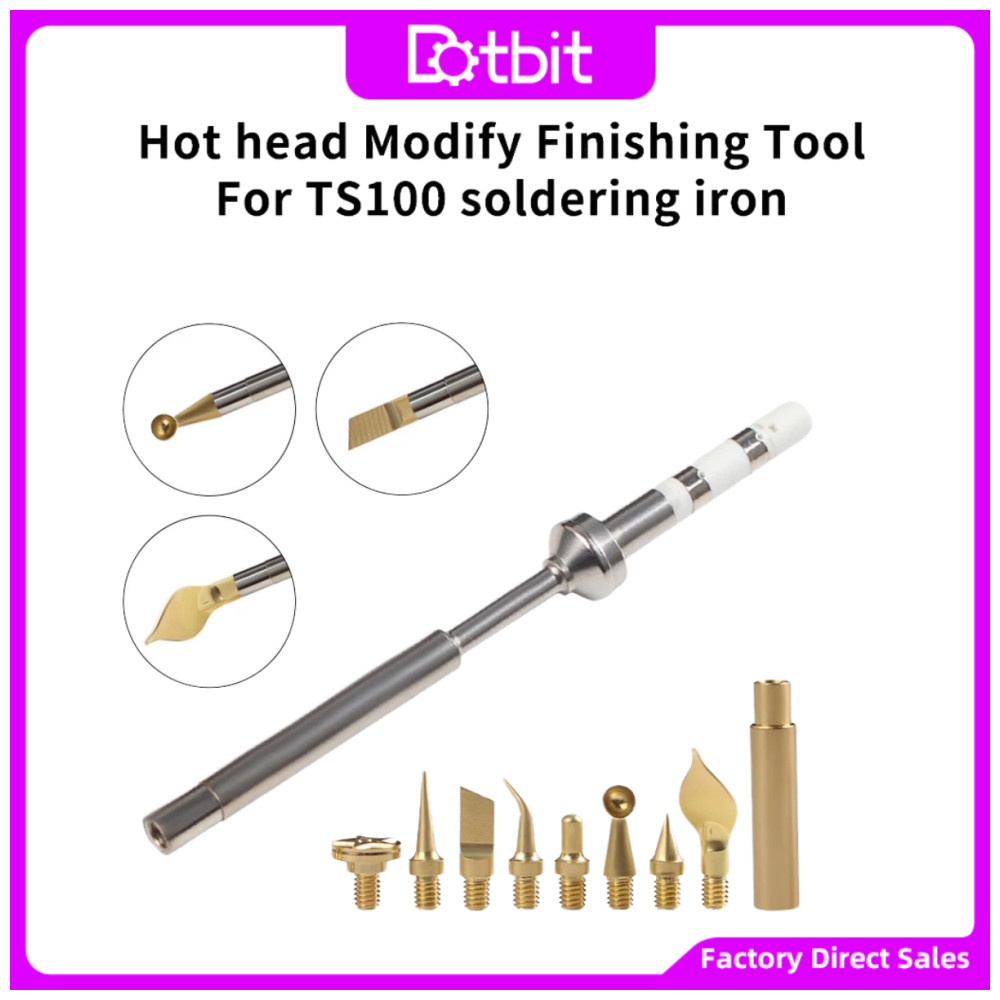 Dotbit Heat Insert Nut Iron Tip Heat Set Insert Tool Soldering TS100 ...