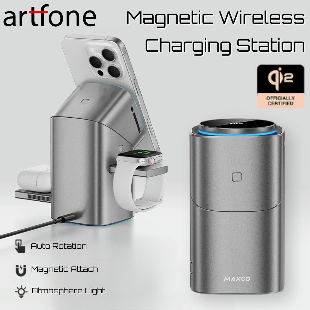 Maxco New Design Qi2 Certified Wireless Charging Stand,15W Auto ...