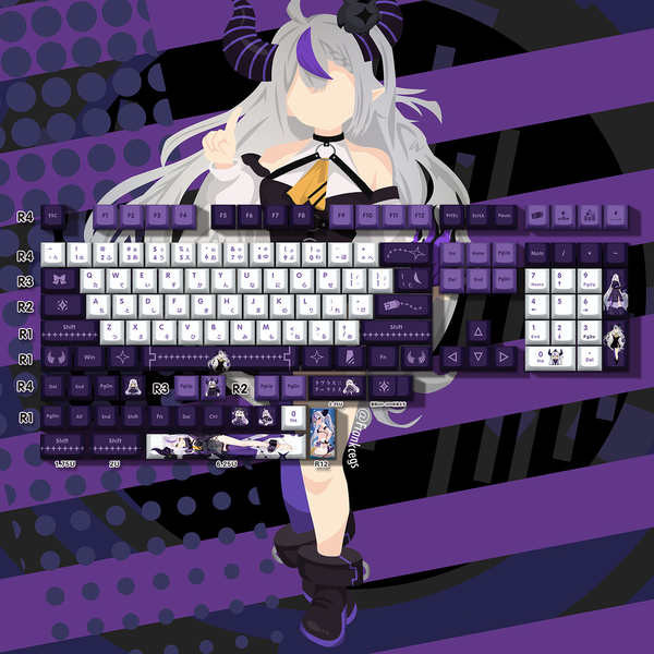 keycaps keycaps custom Vtuber Two-Dimensional Anime Sublimation ...
