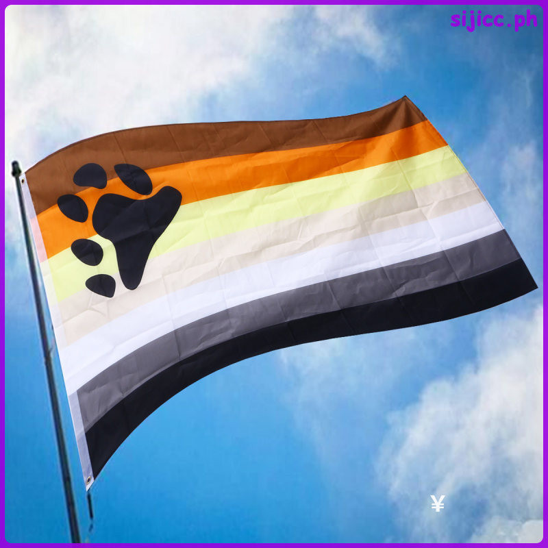 [READY STOCK] Bear Pride Flag Lgbt Banner Homosexual Rainbow Emblems ...