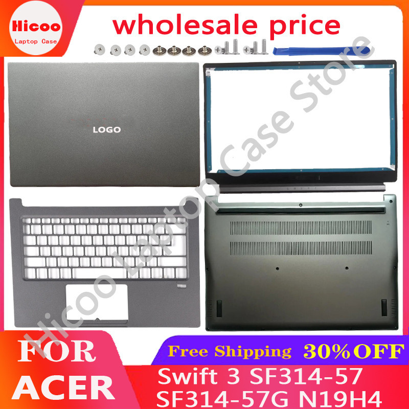 NEW Laptop LCD Back Cover/Palmrest/Bottom Case PC Case For Acer Swift 3 ...