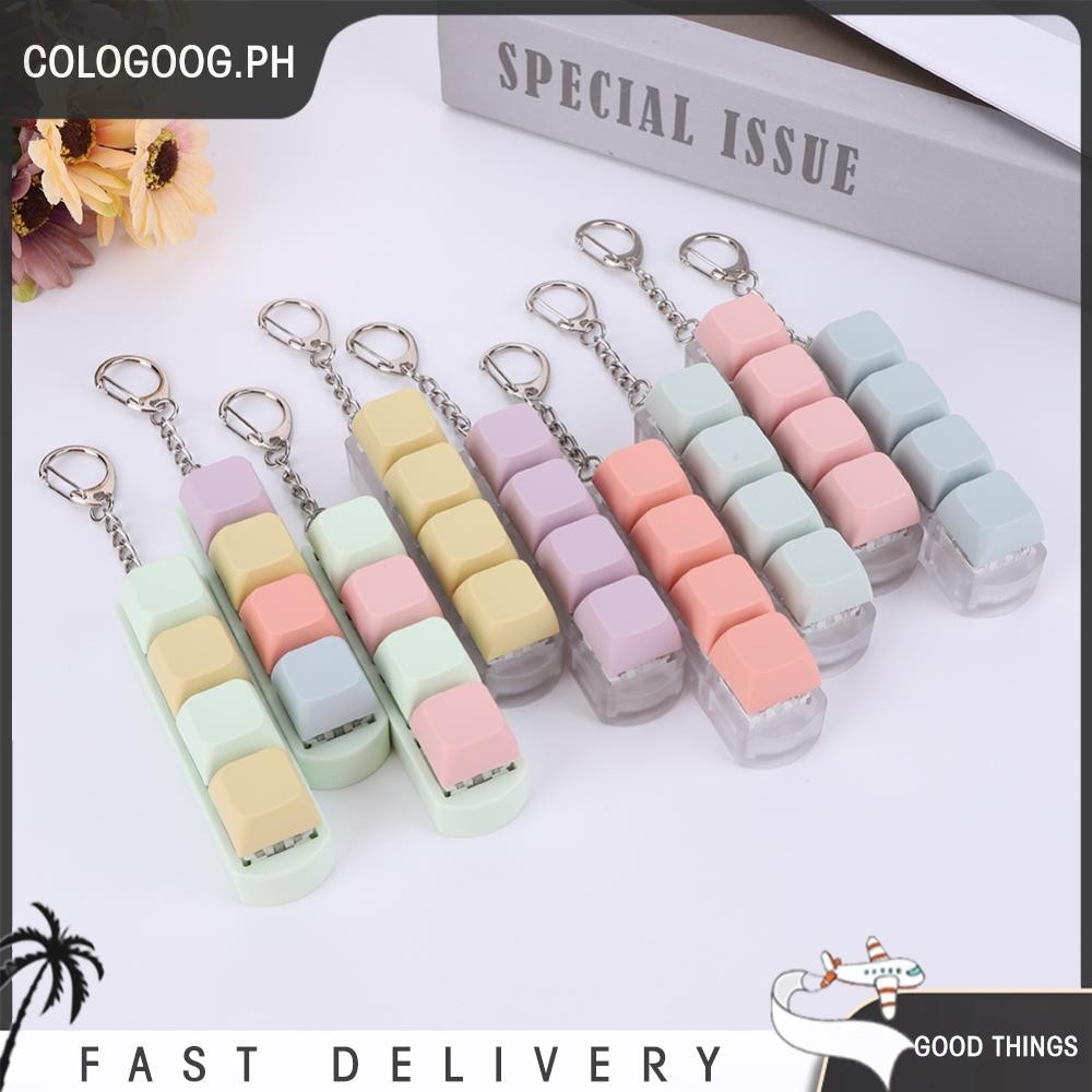 Keyboard Key Toy Button Keycap Fidget Keychain Decompression Toys for ...