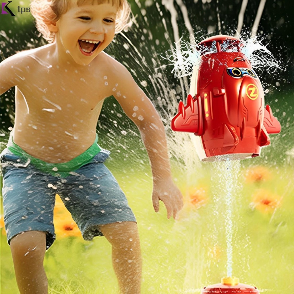 Rockets Launcher Sprinkler Toys Splash Rockets Toys Rotating Children's ...
