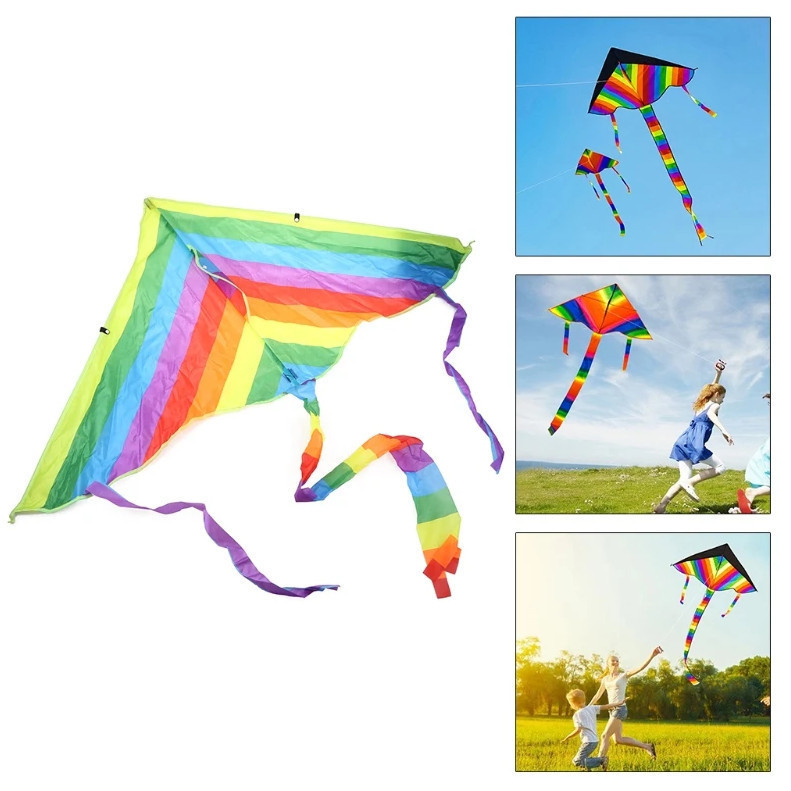 Honcer toys Kite with 30 Meter Kite Line Large Eagle /Rainbow Fly Bird ...