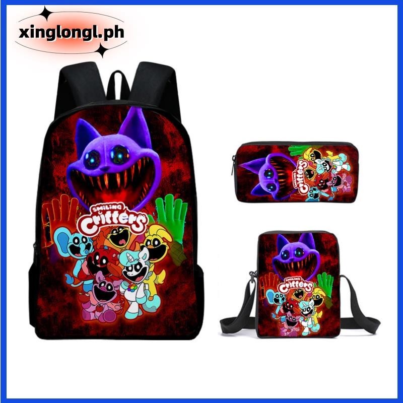 Hot Smiling Critters Backpack for Student Large Capacity Breathable ...
