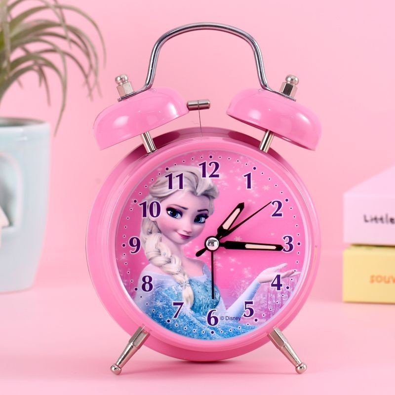 Frozen Princess Elsa Alarm Clock Girl Children Cartoon Household Bell ...