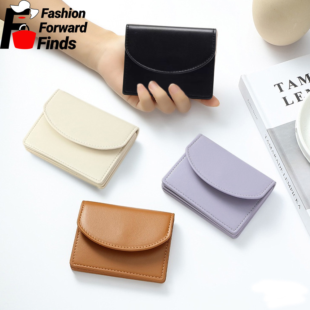 Korean Woman PU Leather Wallets Simple Solid Color Wallet For Women ...