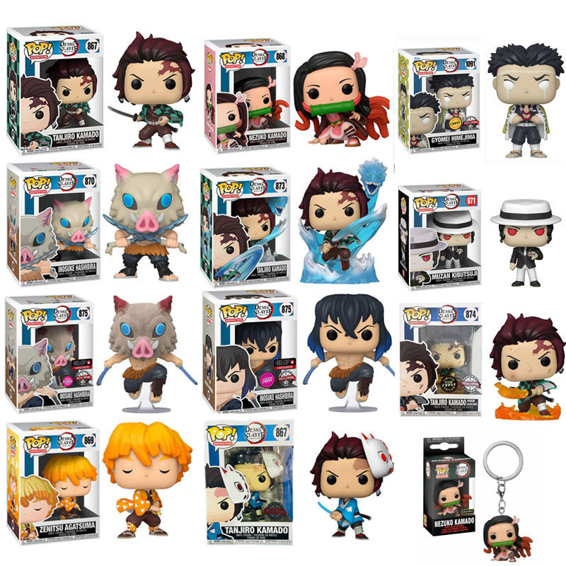 Puppet Funko POP Denom Slayer Nezuko Tanjiro Rock Pillar Inosuke Action ...