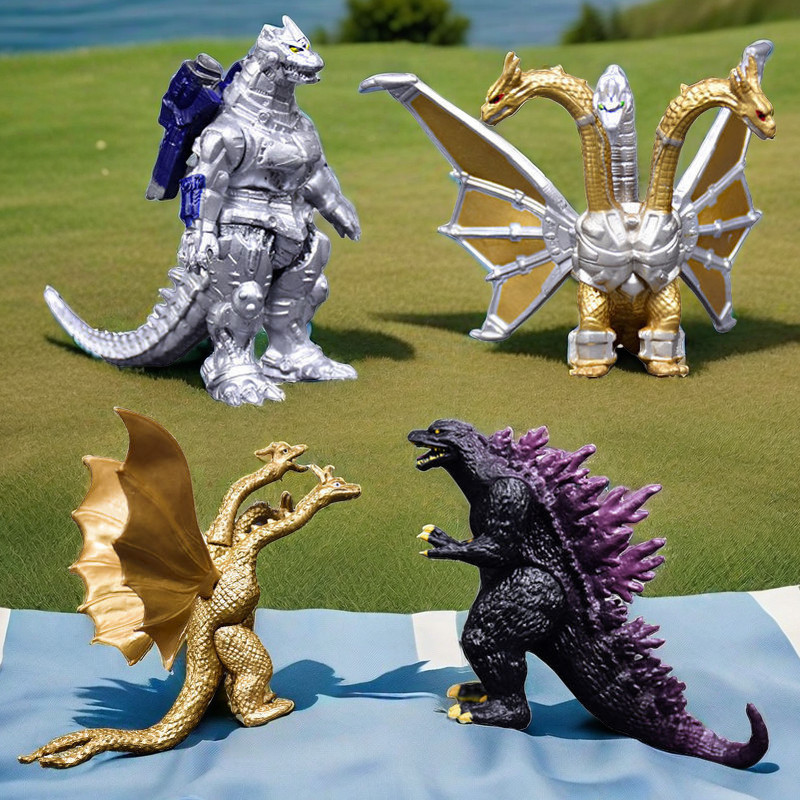 Monster Godzilla Action Figurines Cool Cartoon Model Doll Desktop Car ...