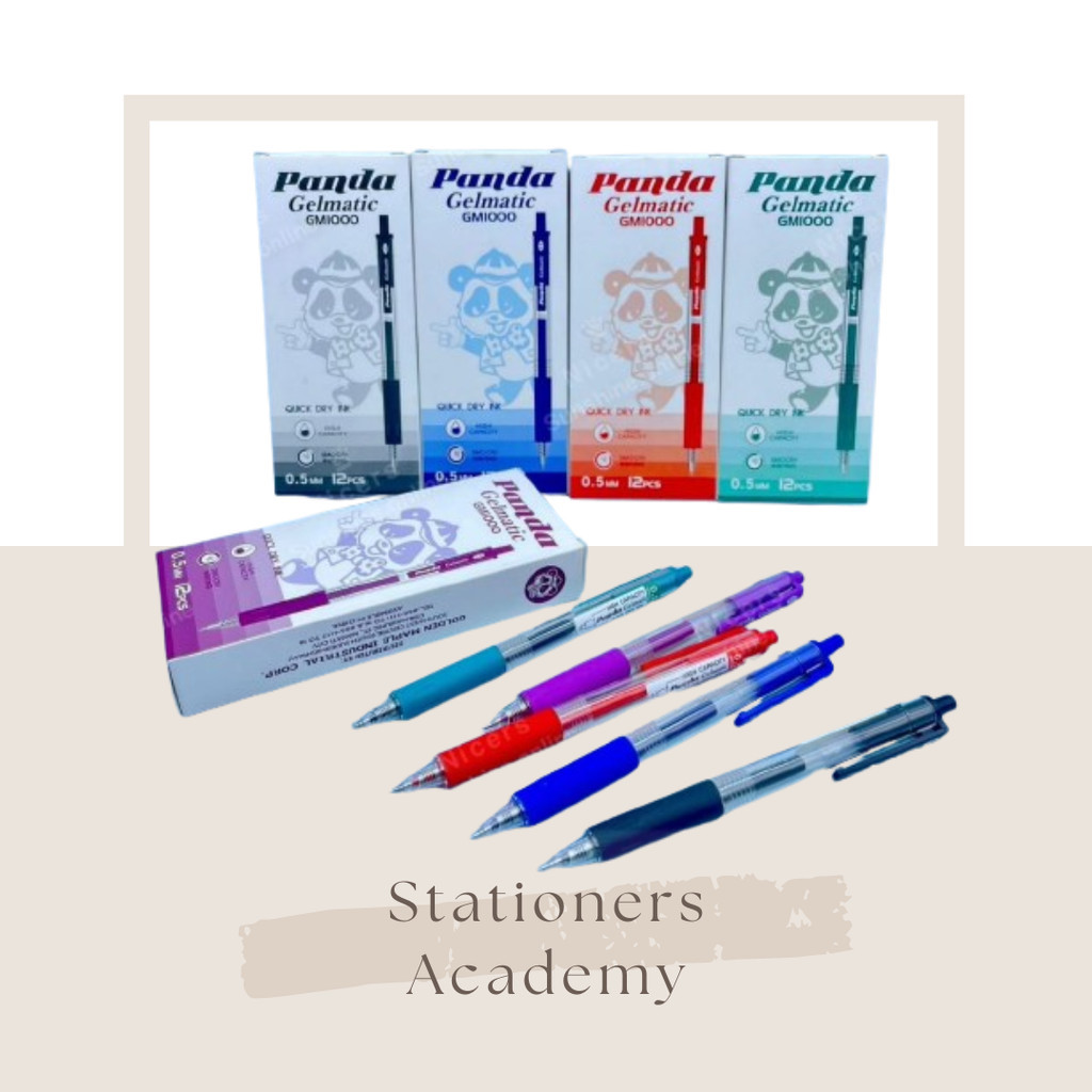 Panda Gelmatic Retractable Pen per DOZEN | Shopee Philippines