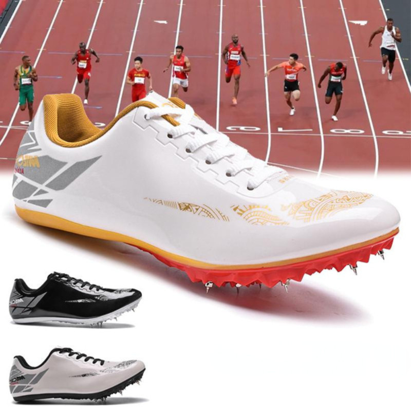 Men/Women Track and Field Shoes Tracking Spike Shoes Outdoor Training ...