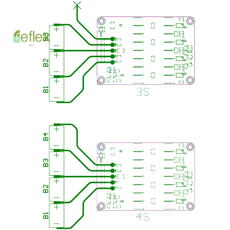 Reflex Arc 2S 3S 4S Active Balancer Board 1.2A Lifepo4 Li-ion Energy ...