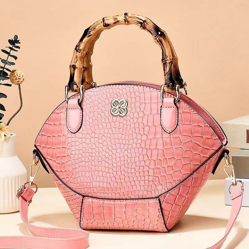 2025 New Style High-End Texture Retro Bamboo Handbag Shoulder Bag ...