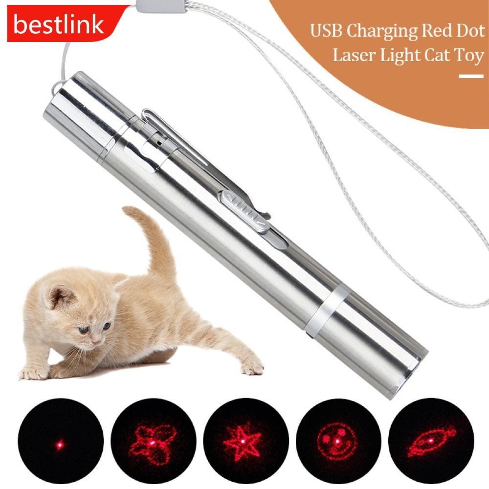 BESTLINK 3-in-1 Interactive Usb Rechargeable Red Dot Laser Light Cat ...
