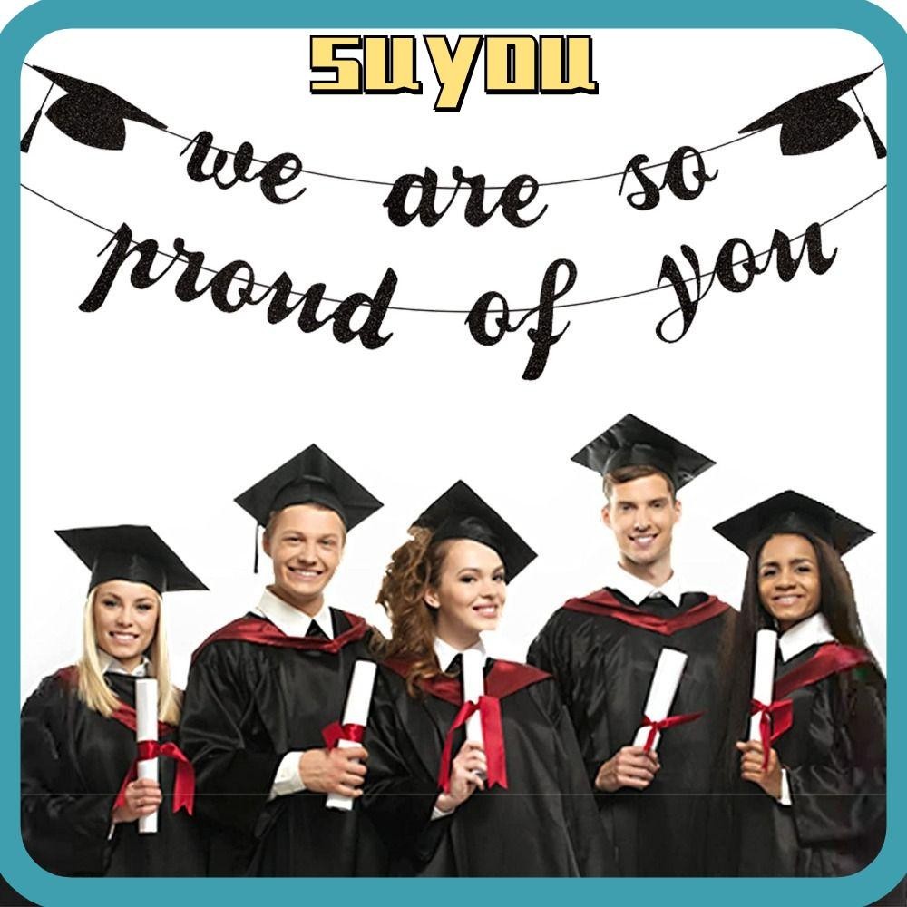 SUYO Graduation Banner, Graduation Ceremony Congratulation Grad Hanging ...