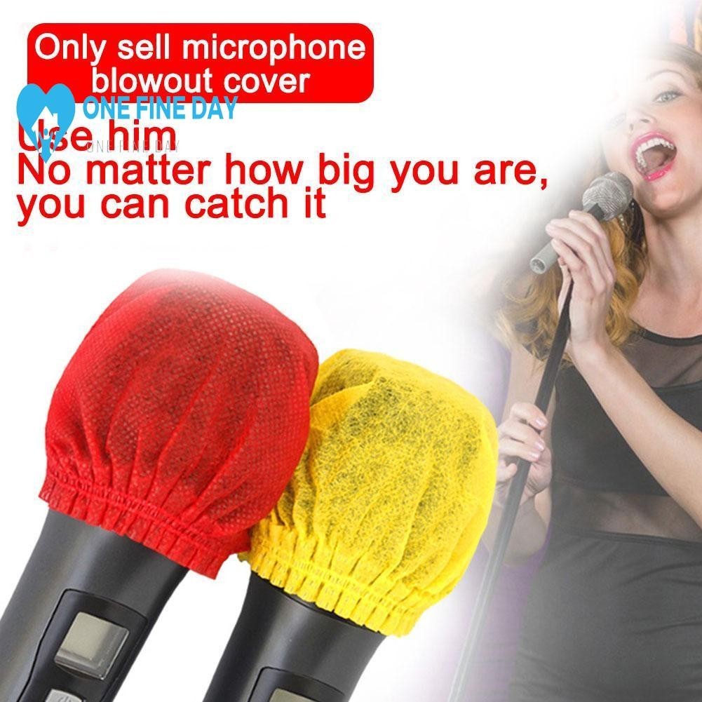 Disposable Microphone Covers For Odor Removal Redyellowwhiteblue ...