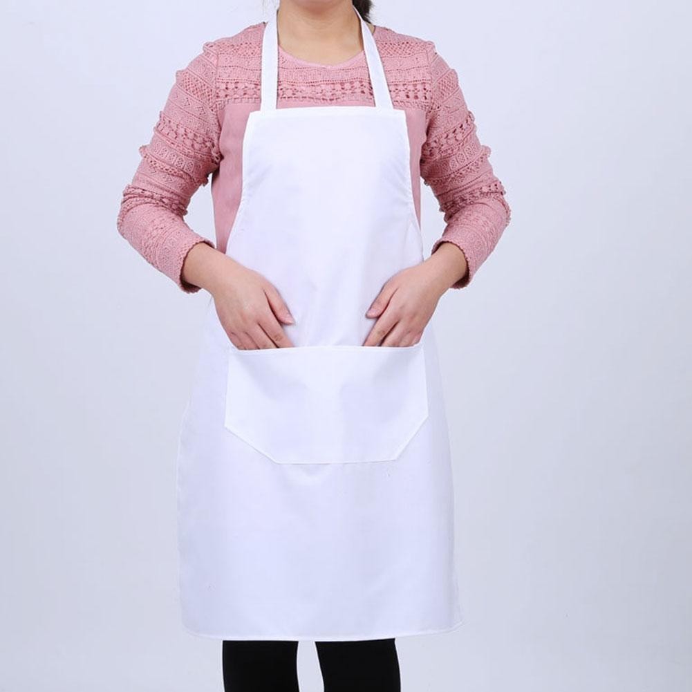 Customizable White Cotton Apron For Women In Cleanroom Chefs Kitchen Or ...