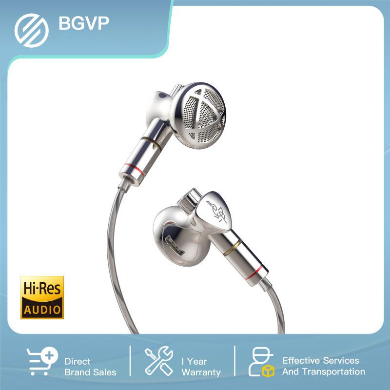 BGVP DX7 Flagship Tunable Flat Head Earbuds HIFI 2in1 Plug 3.5mm/4.4mm Replaceable MMCX Wired ...
