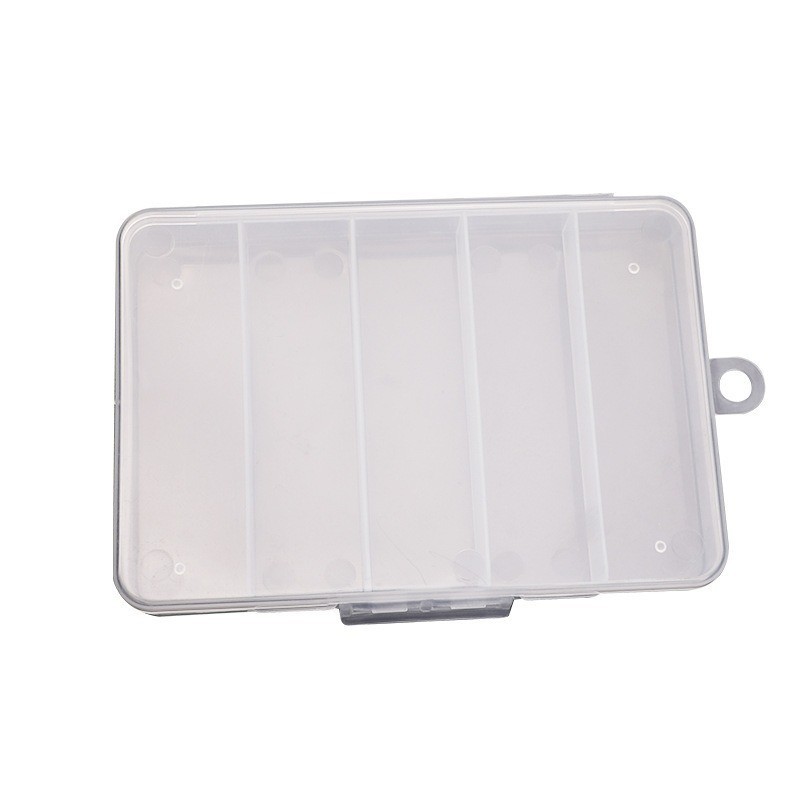 Luya bait box five-grid box accessories bait storage box transparent ...