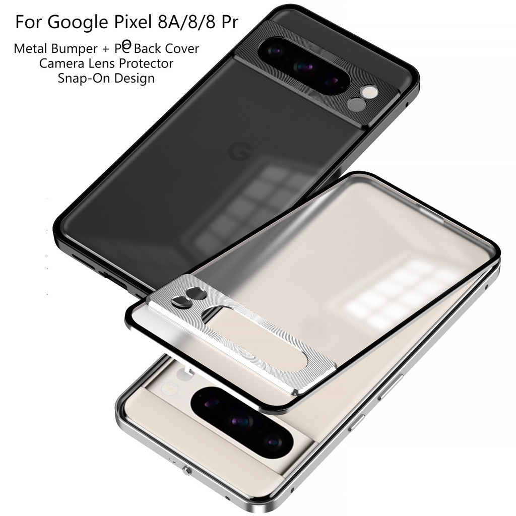 Luxury Snap-On Design Locked/Unlocked Magnetic Frosted PC Back Metal ...