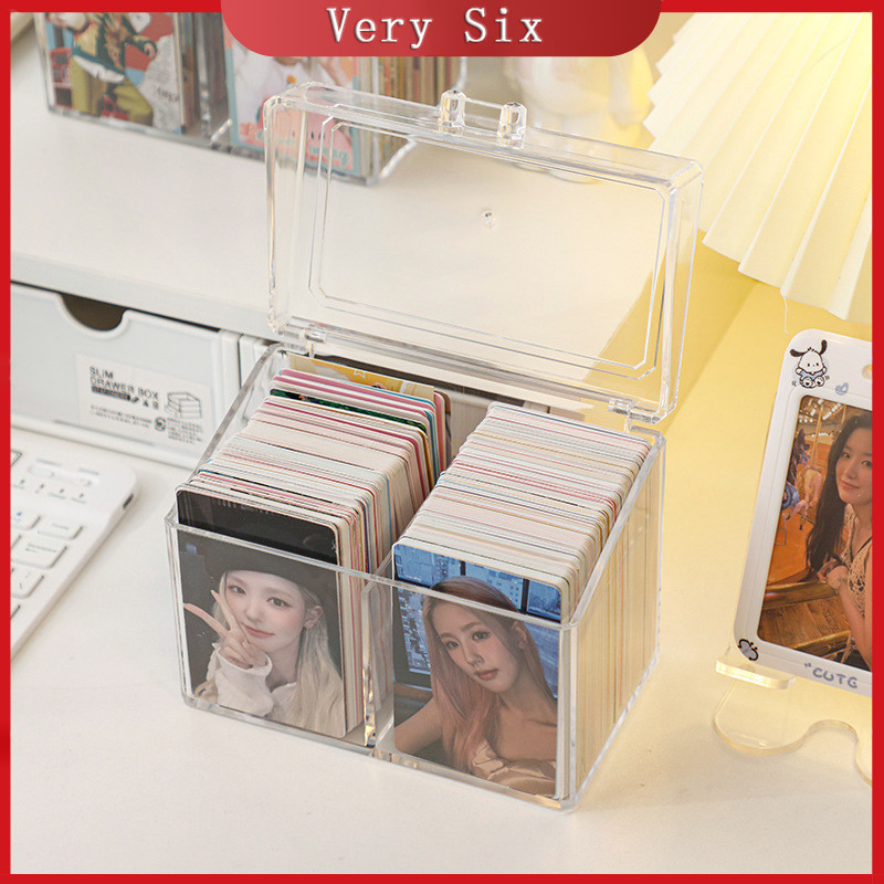 Photocards Storage Box Game Cards Collect Box Transparent Acrylic Photo ...