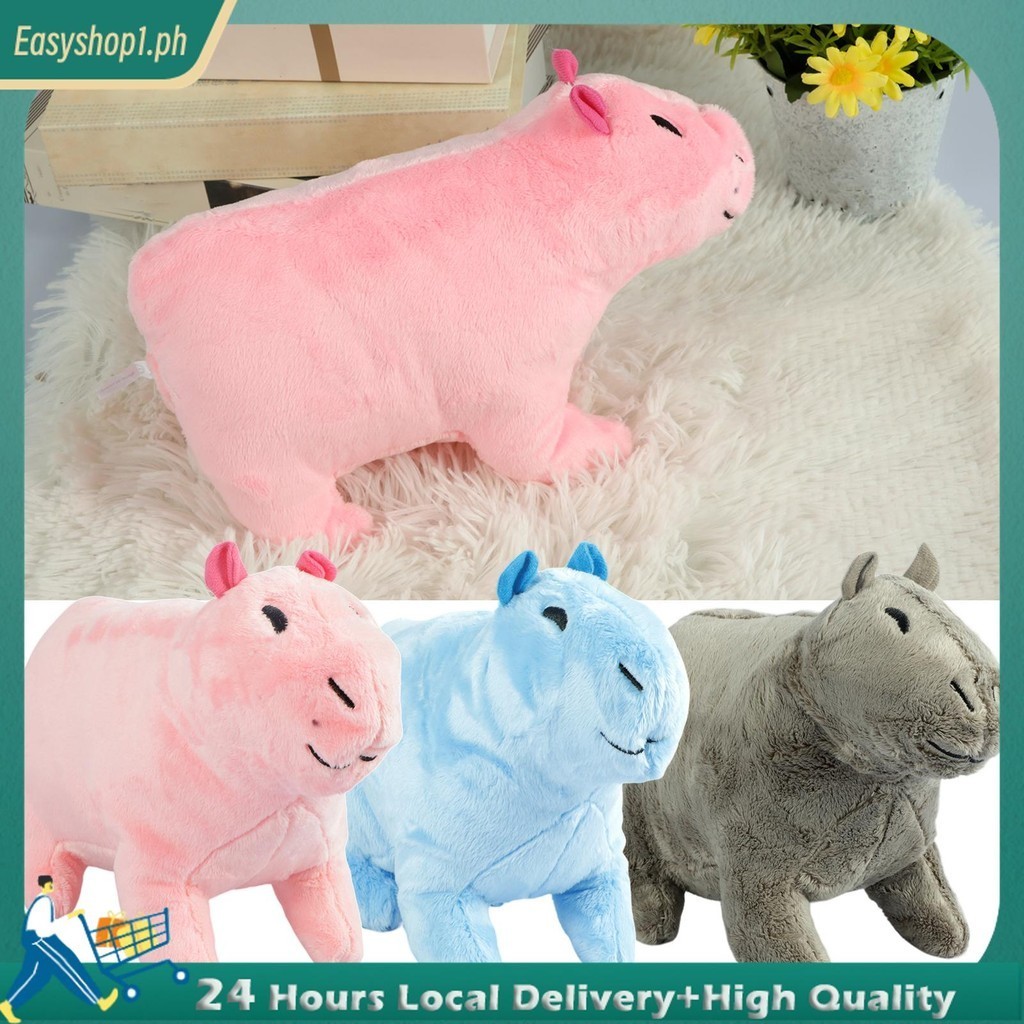 6.7inch Capybara Plush Toy Simulation Capybara Stuffed Toy Cute Pink ...