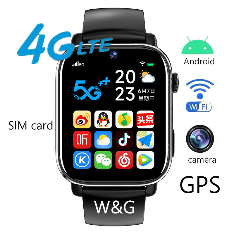 smart watch with SIM slot and WiFi and camera GPS Android watch 4G ...