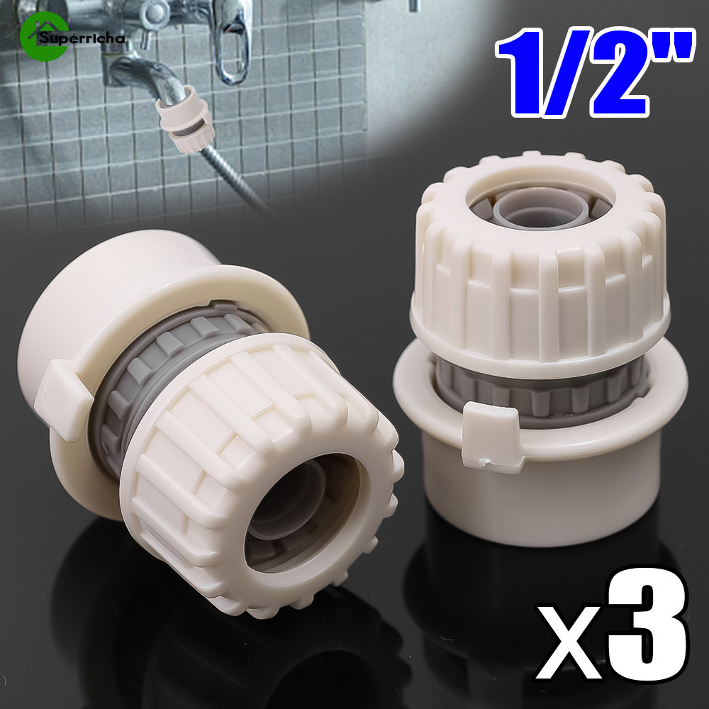 1-3PCS 1/2" Hose Repair Connector - 1/2 inch Quick Connect Fittings - 4 ...