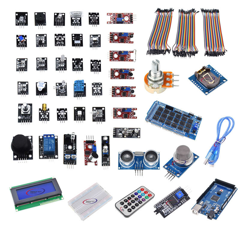 MEGA 2560 Kit With 40 R3 Starter Module Serial Sensor I2C LCD Display ...