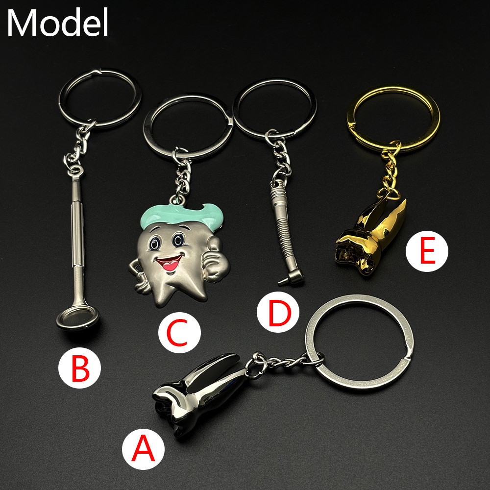Tooth Keychain Dental Charm Keychain Dental Gift Dental Hygiene ...