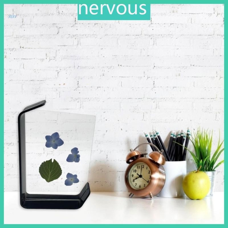 NERV Creative Leaf Sculpture Plant Acrylic Stand Photo Holder for ...