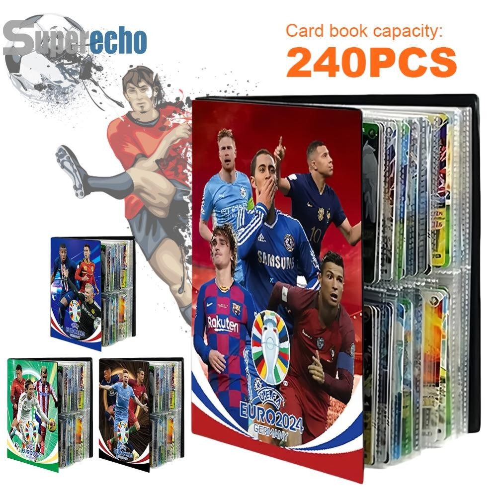 Football Star Card Book 4 Pocket Portable Card Album for Collection ...