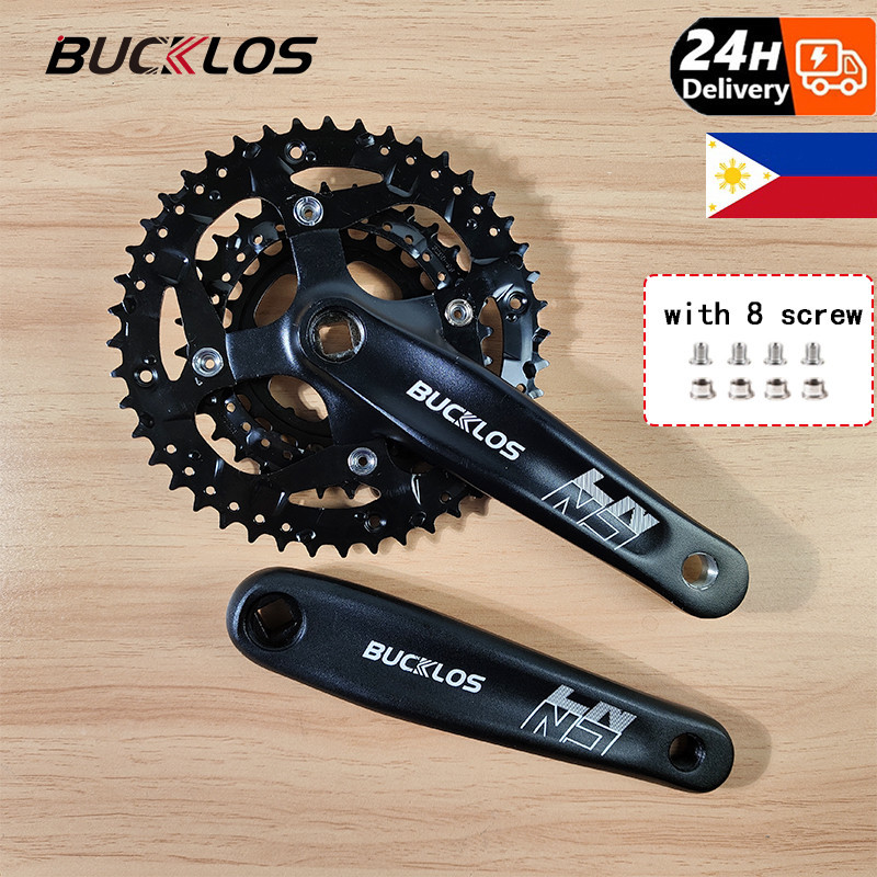 BUCKLOS Bicycle Crankset 3*9s Bike Cranksets 22T 32T 44T 170mm Rode ...