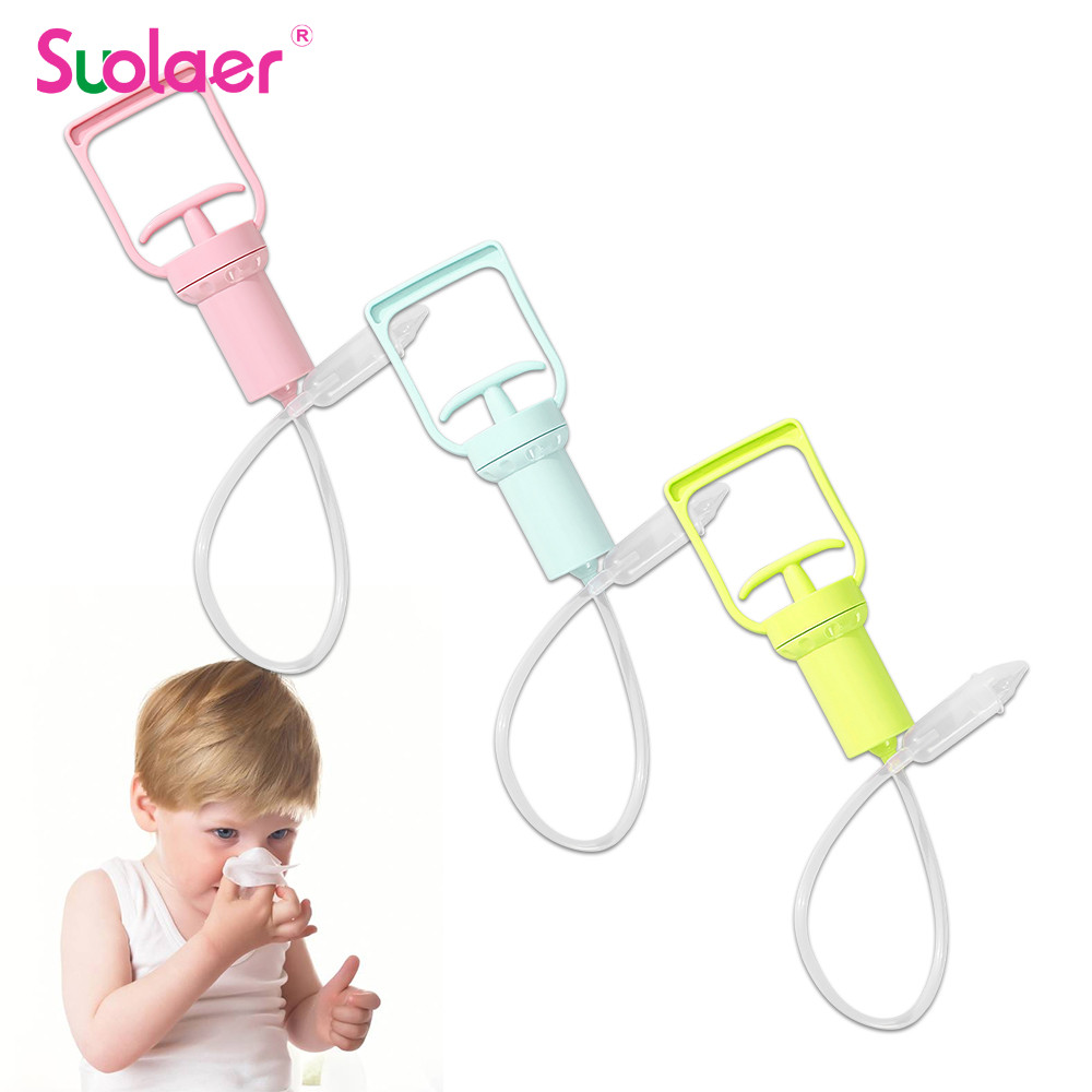 Suolaer Baby Nasal Aspirator Nose Sucker Manual Nose Suctioners for ...