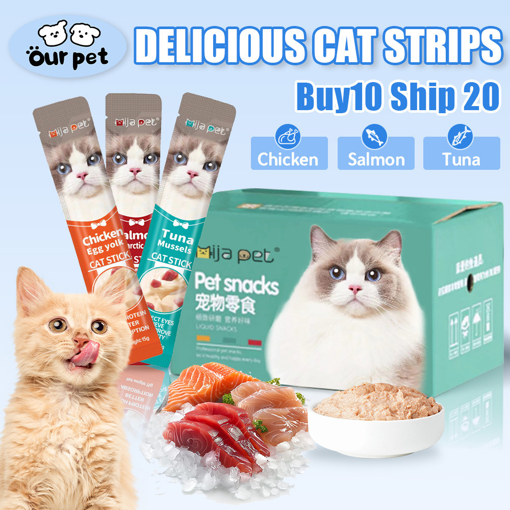 Pet Cat Snack Buy 10 Get 10 Free Cat Treats Cat Snacks Cat Strip 15g ...