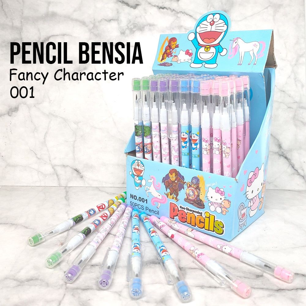 (1 Pcs) BENSIA FANCY CHARACTER PENCIL / STACKING CONNECTED PENCIL ...