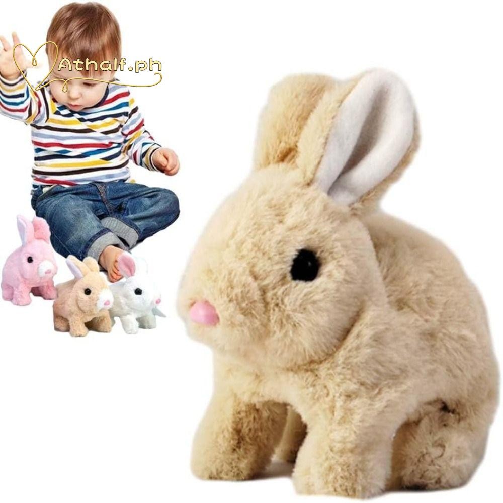 ATHALF Easter Plush Electric Rabbit, with Sounds and Movements Lifelike ...