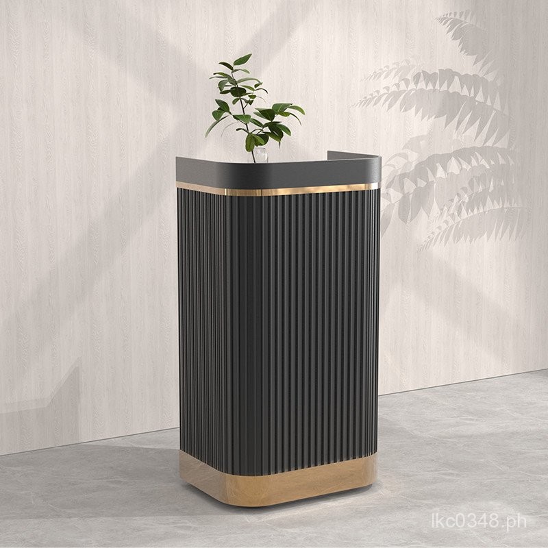 High-end Reception Desk Consultant Company Reception Desk Stainless ...