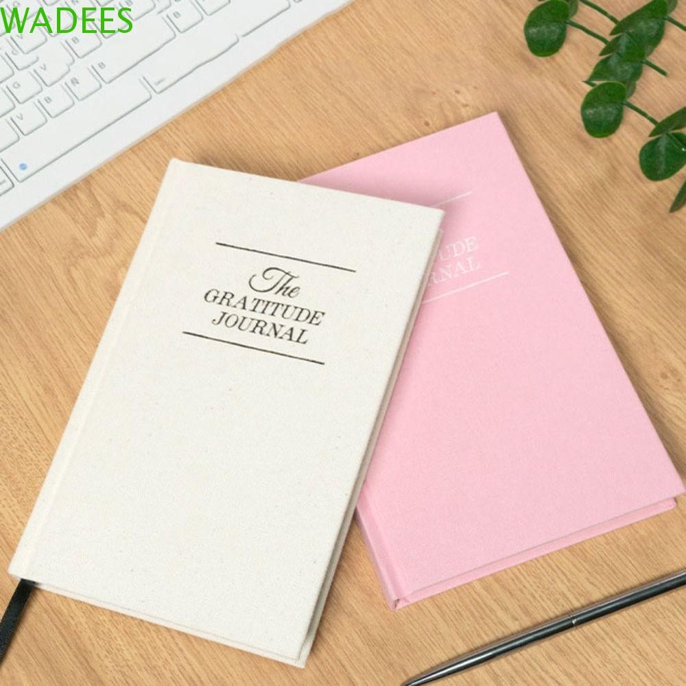 WADEES Gratitude Journal Notebook, A5 Paper Linen Hard Cover Daily ...