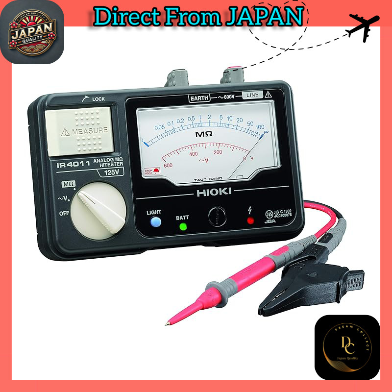 HIOKI Insulation Resistance Tester - Analog Megohm Meter with Test ...
