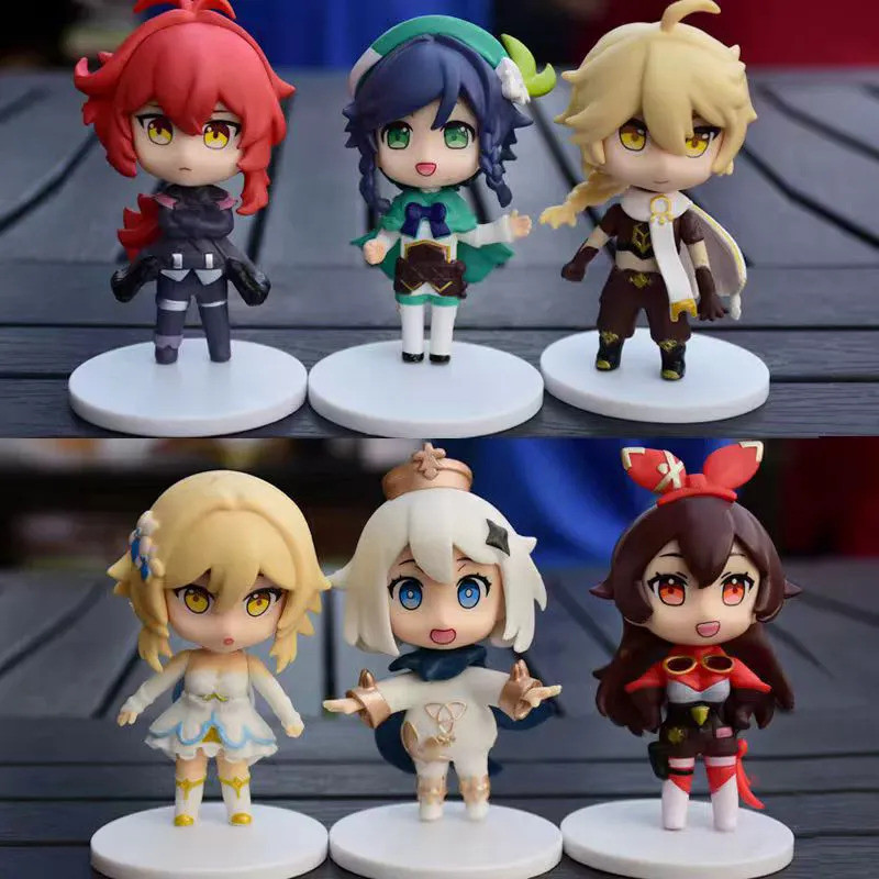 1/6pcs set Game Genshin Impact Figure Battlefield Heroes Anime Theme ...
