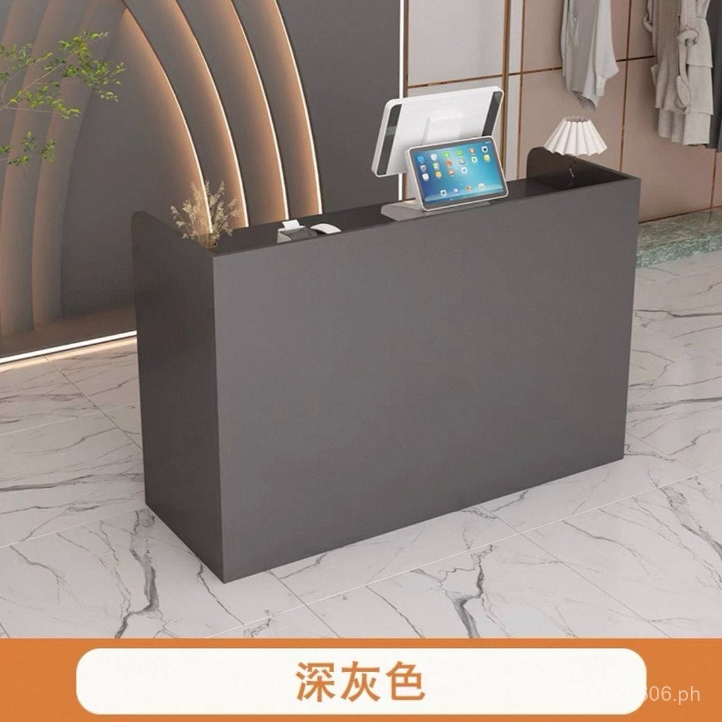 Minimalist Cashier Counter Reception Desk Clothing Store Counter ...