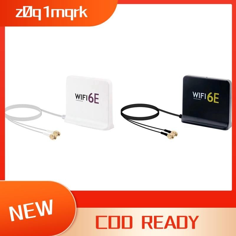 Portable 2.4G/5G/6G WiFi 6E Antenna with Cable Indoor Wireless Antenna with Magnetic Bottom for ...
