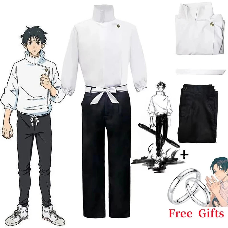 Anime Jujutsu Kaisen Yuta Okkotsu Cosplay Costume Kimono Uniform Kimono ...