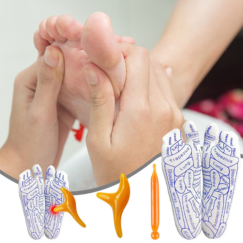 Acupoint Illustrated Socks Reflexology Socks With Trigger Point Massage ...